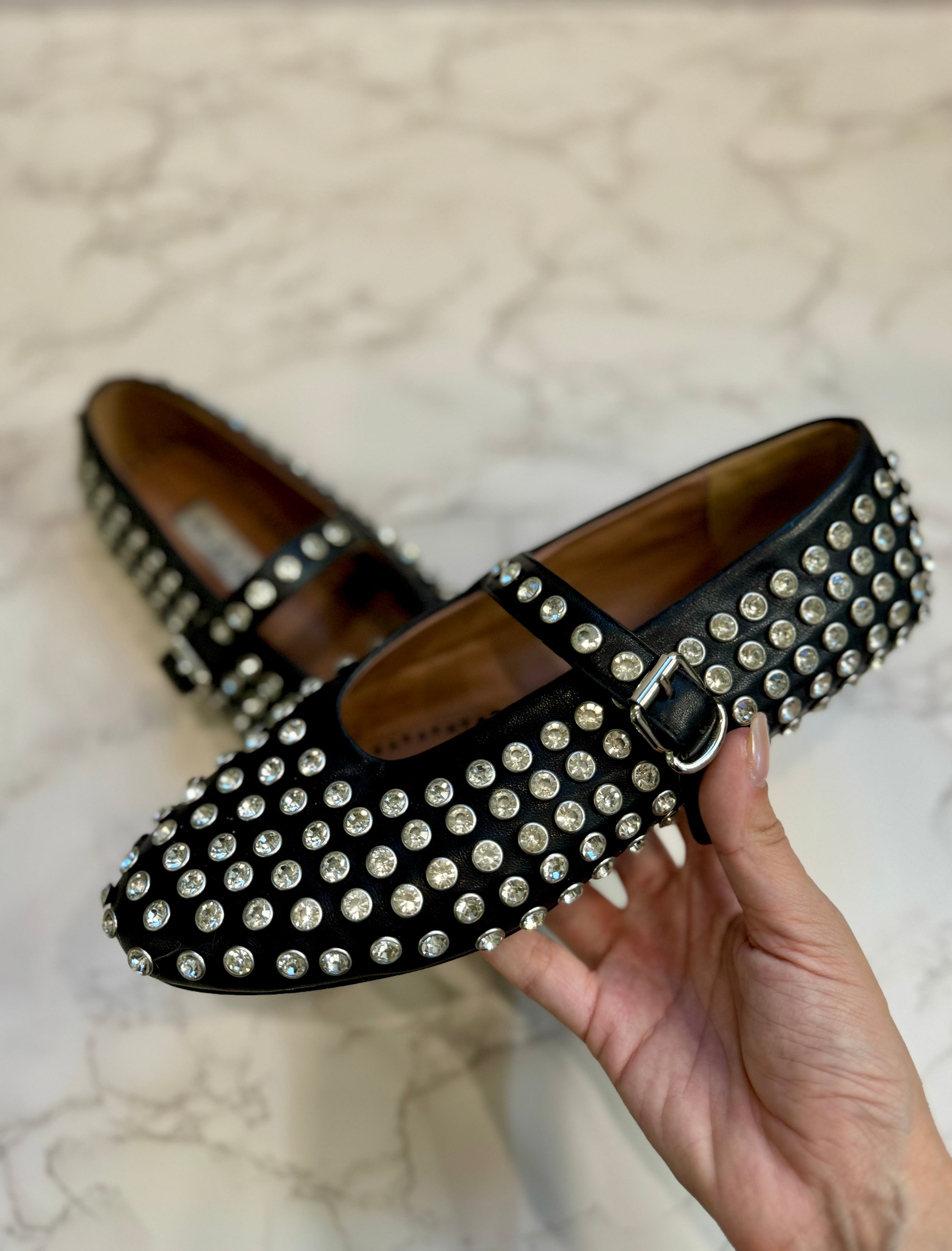 CRYSTAL BALLET FLATS – POORLITTLERICHGIRL
